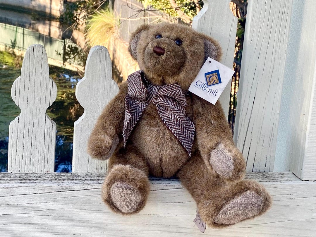 Vintage Teddy Bear “sebastian” by Rich/mixed Brown Fur, Fully Jointed ...