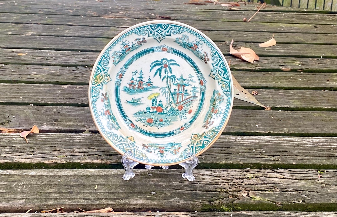 Antique Collectible Honc Pattern Green Plate, Royal Sphinx Factory ...