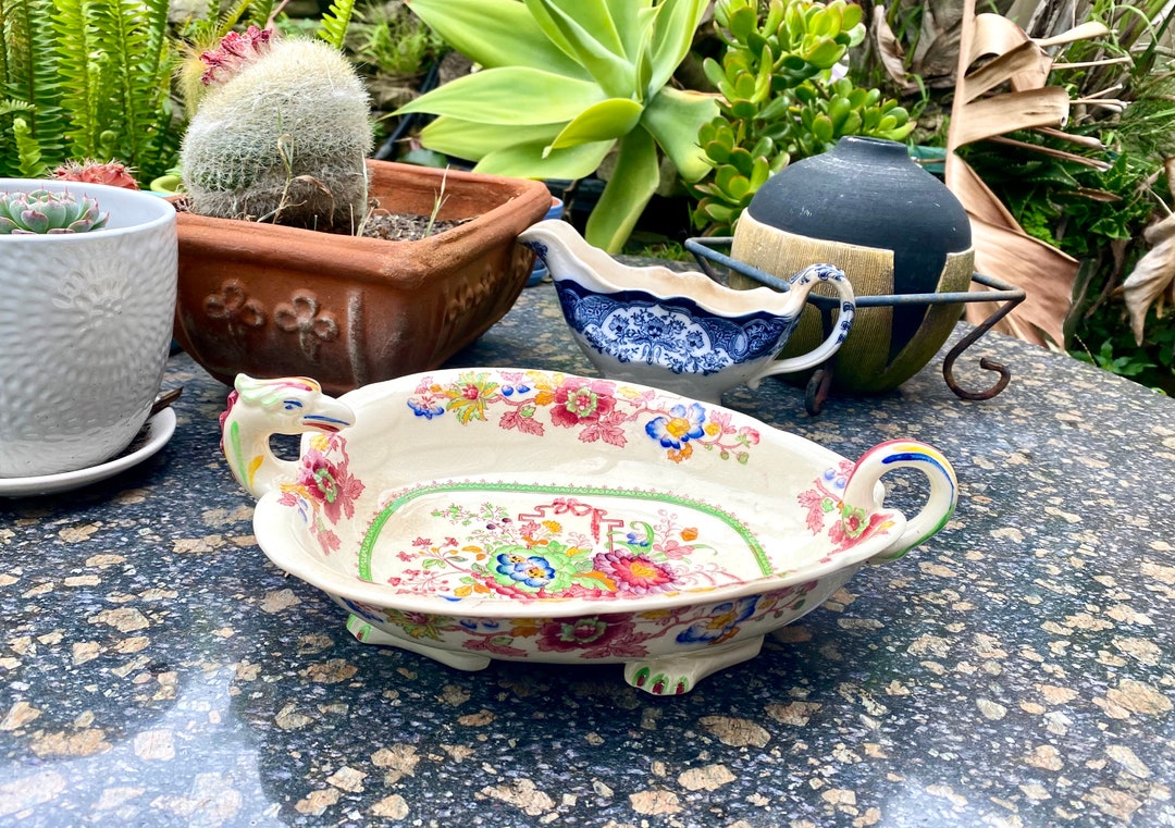 Antique Rare Mason’s Patent Ironstone China Porcelain Strathmore Dragon ...