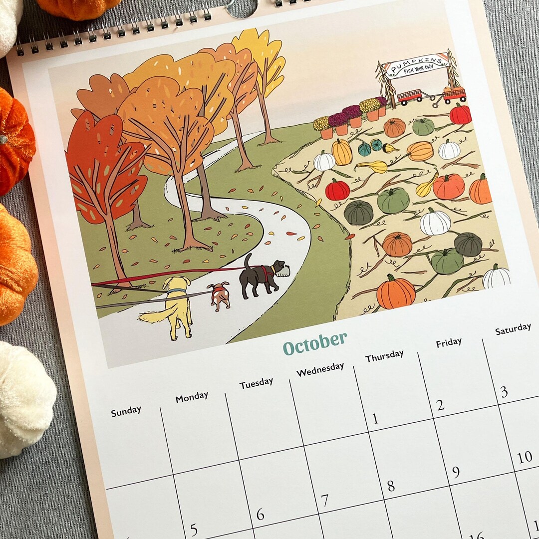 Calendar 2026: Hand Drawn Slow Living Wall Calendar | Gift for ...
