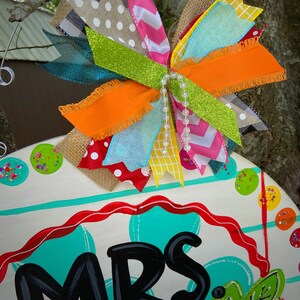 Teacher Door Hanger New Teacher Gift School Teacher Back to School Door ...