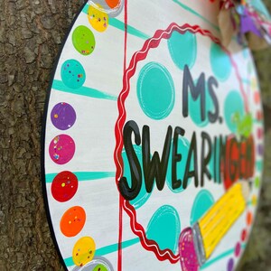Teacher Door Hanger New Teacher Gift School Teacher Back to School Door ...