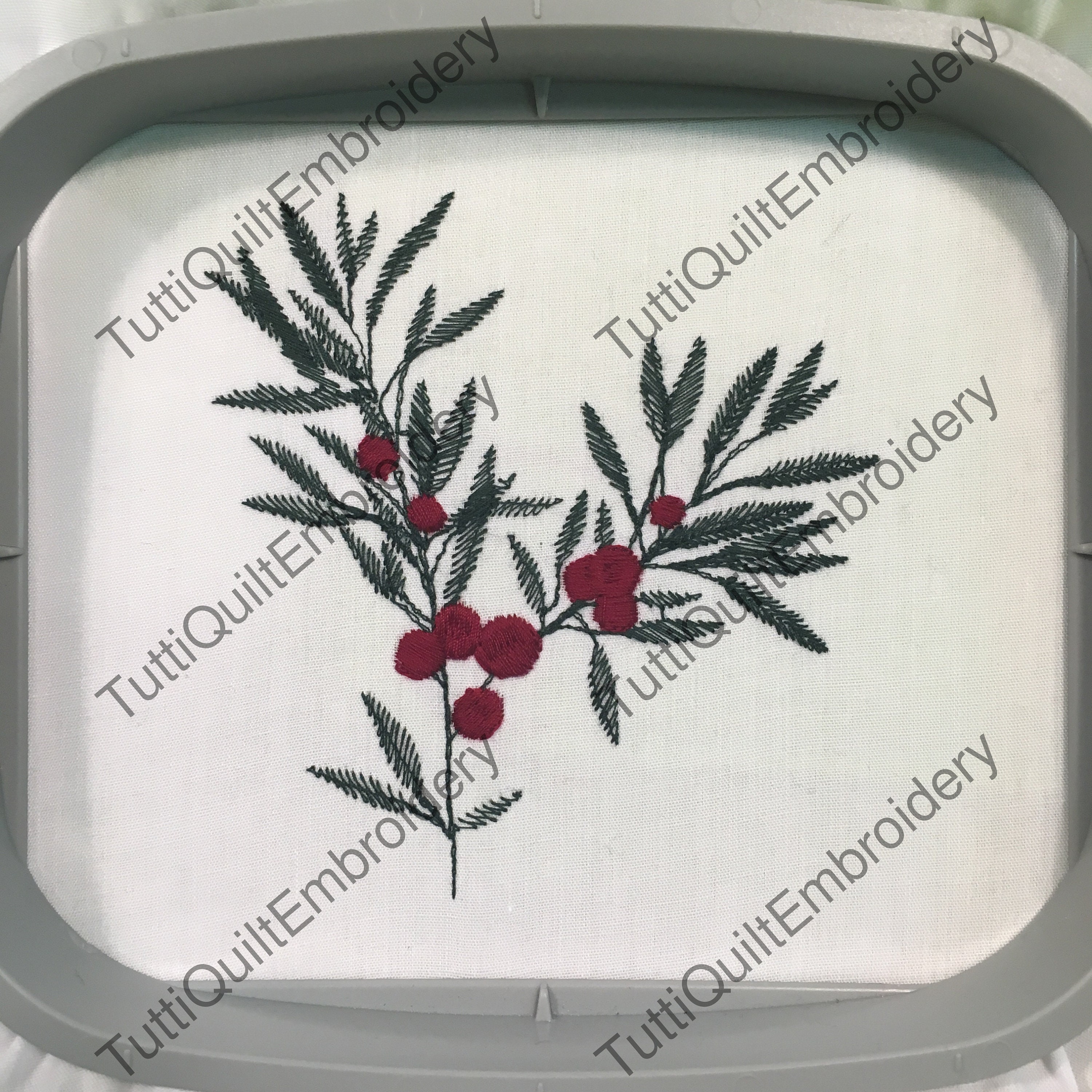 Red currant berry Embroidery design Napkins embroidery pattern | Etsy