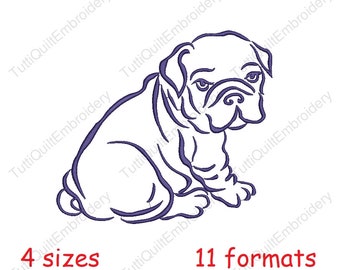 English Bulldog Pattern - Etsy