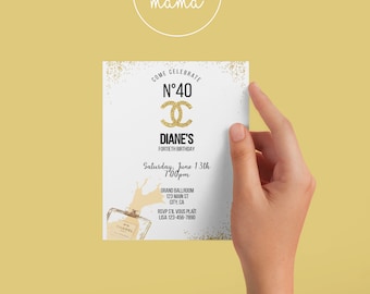 Chanel invitations | Etsy