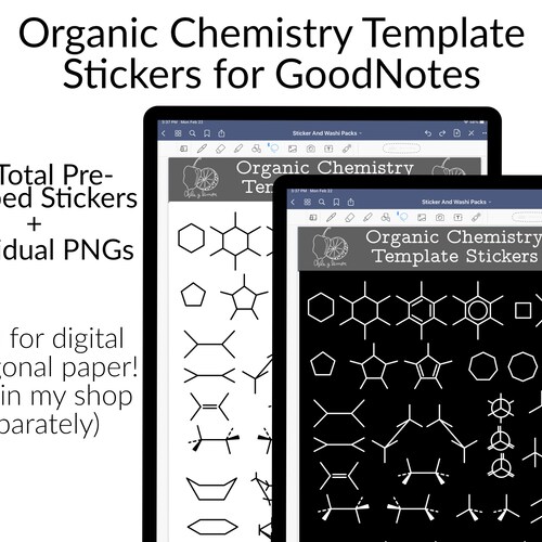 Chemistry DIGITAL STICKERS for Digital Planner Pre-cropped - Etsy