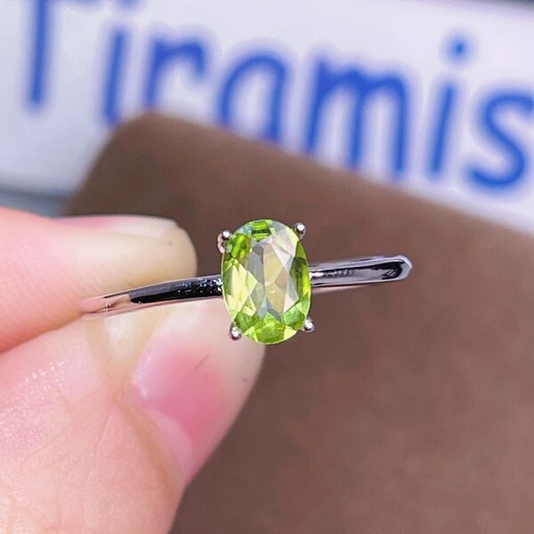 Peridot Ring - Etsy