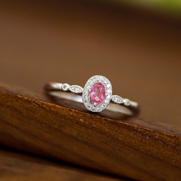 Pink Tourmaline Ring - Etsy
