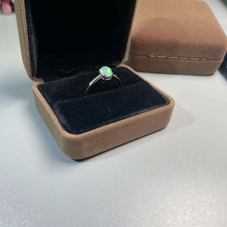 Natural White Fire Opal Ring Raw opal ring Fire Opal | Etsy