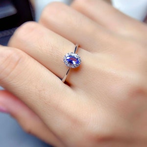 Natural Tanzanite Jewelry Set, Genuine Tanzanite Ring, Tanzanite ...