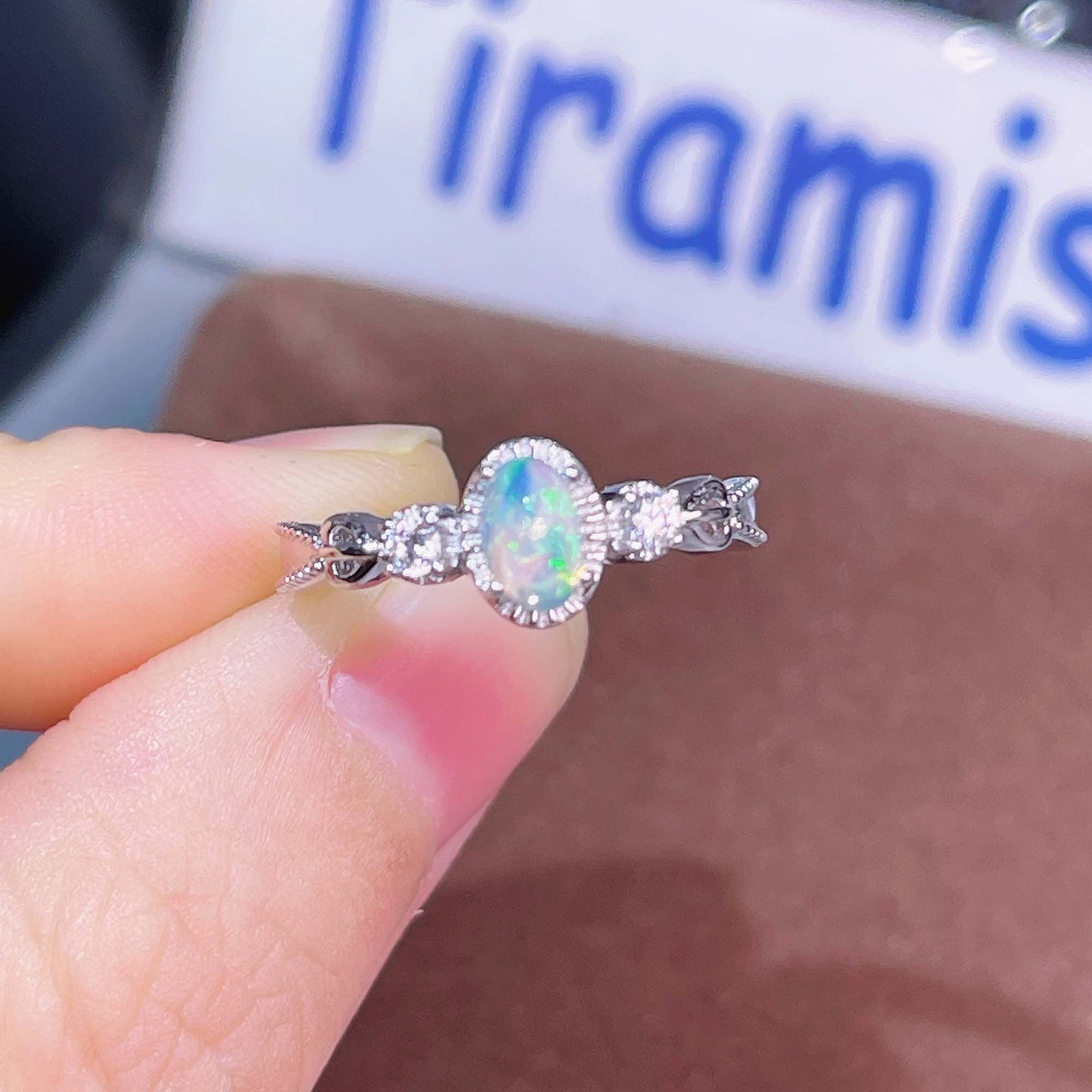 Natural Opal Ring Raw Opal Ring Women Oval Opal Ring - Etsy