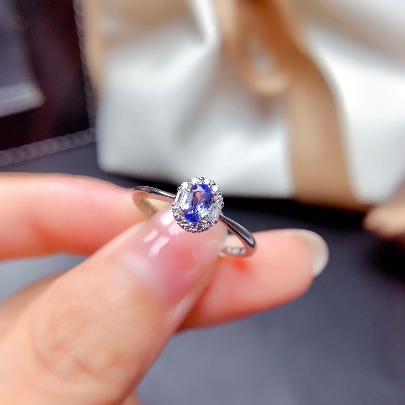 Natural Tanzanite Jewelry Set Genuine Tanzanite Gemstone - Etsy