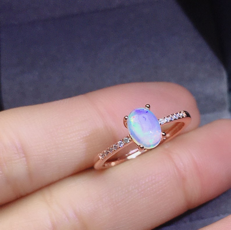 Natural White Fire Opal Ring Raw opal ring Fire Opal | Etsy