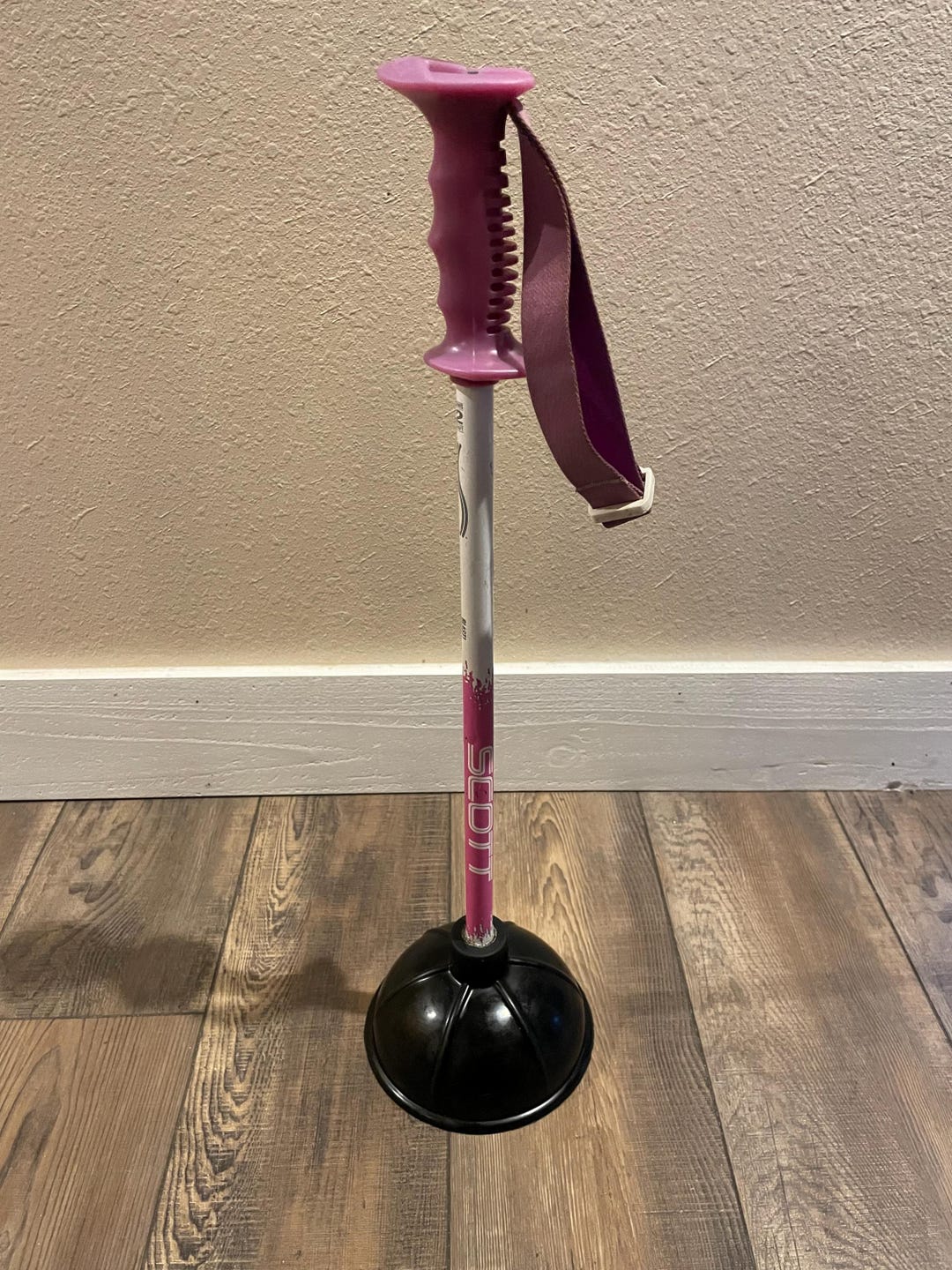 Upcycled Ski Pole Toilet Plunger Unique, Eco-friendly Bathroom ...