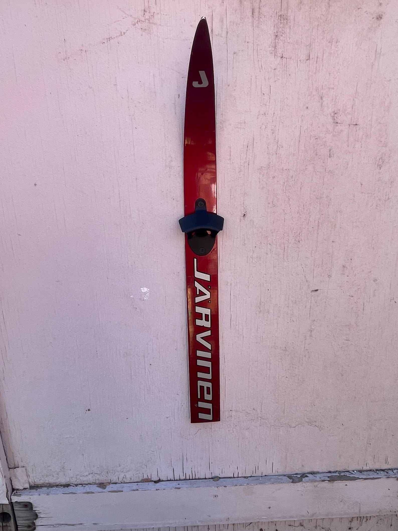 Wall Mounted Ski Bottle Opener- Made From the Tip of a Jarvinen Cross ...