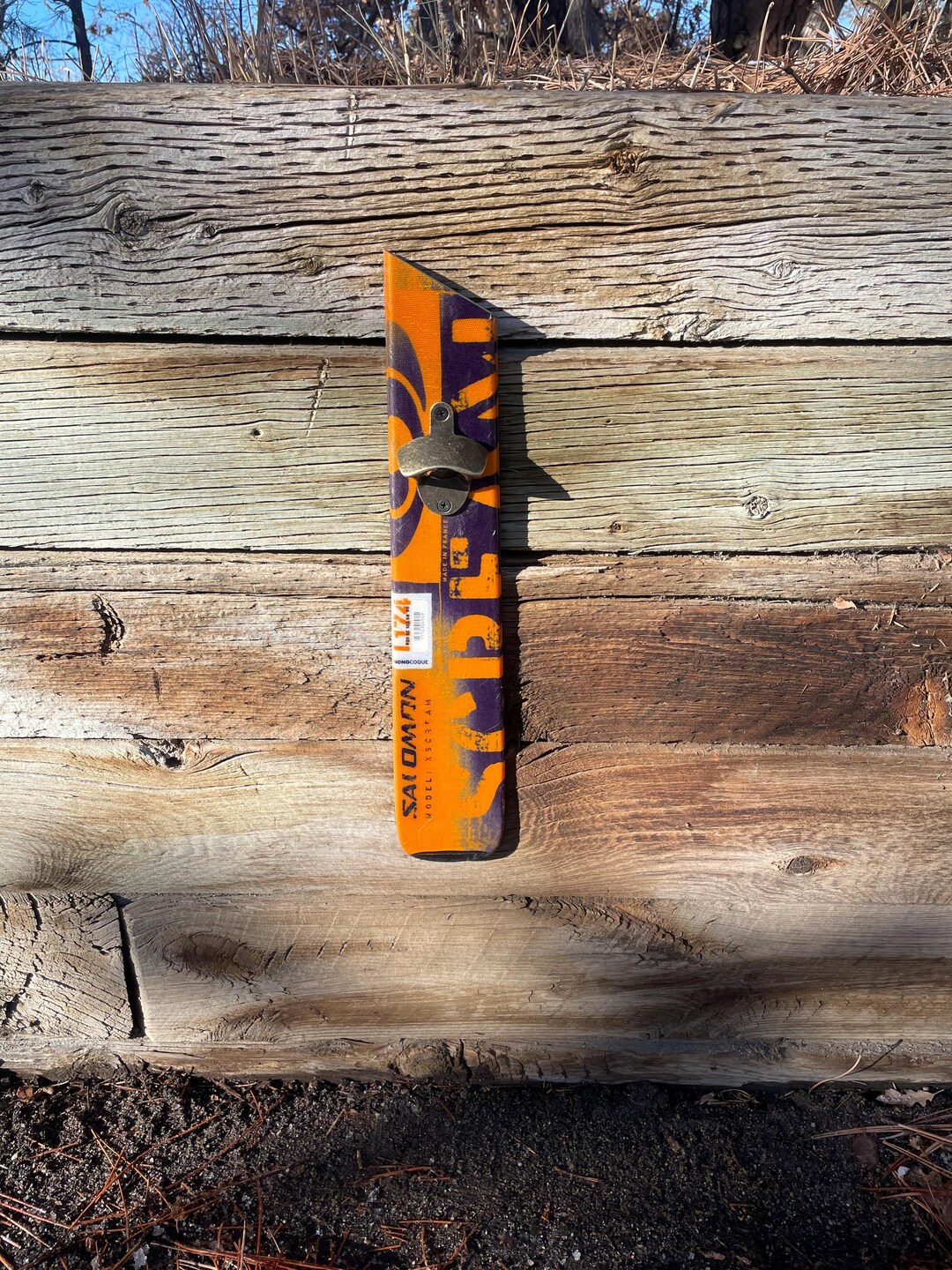 Wall Mounted Ski Bottle Opener- Made From the Tail of a Salomon X ...