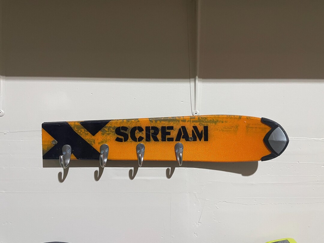 Coat/key Rack Made From the Tip of a Retro Upcycled Salomon X Scream ...