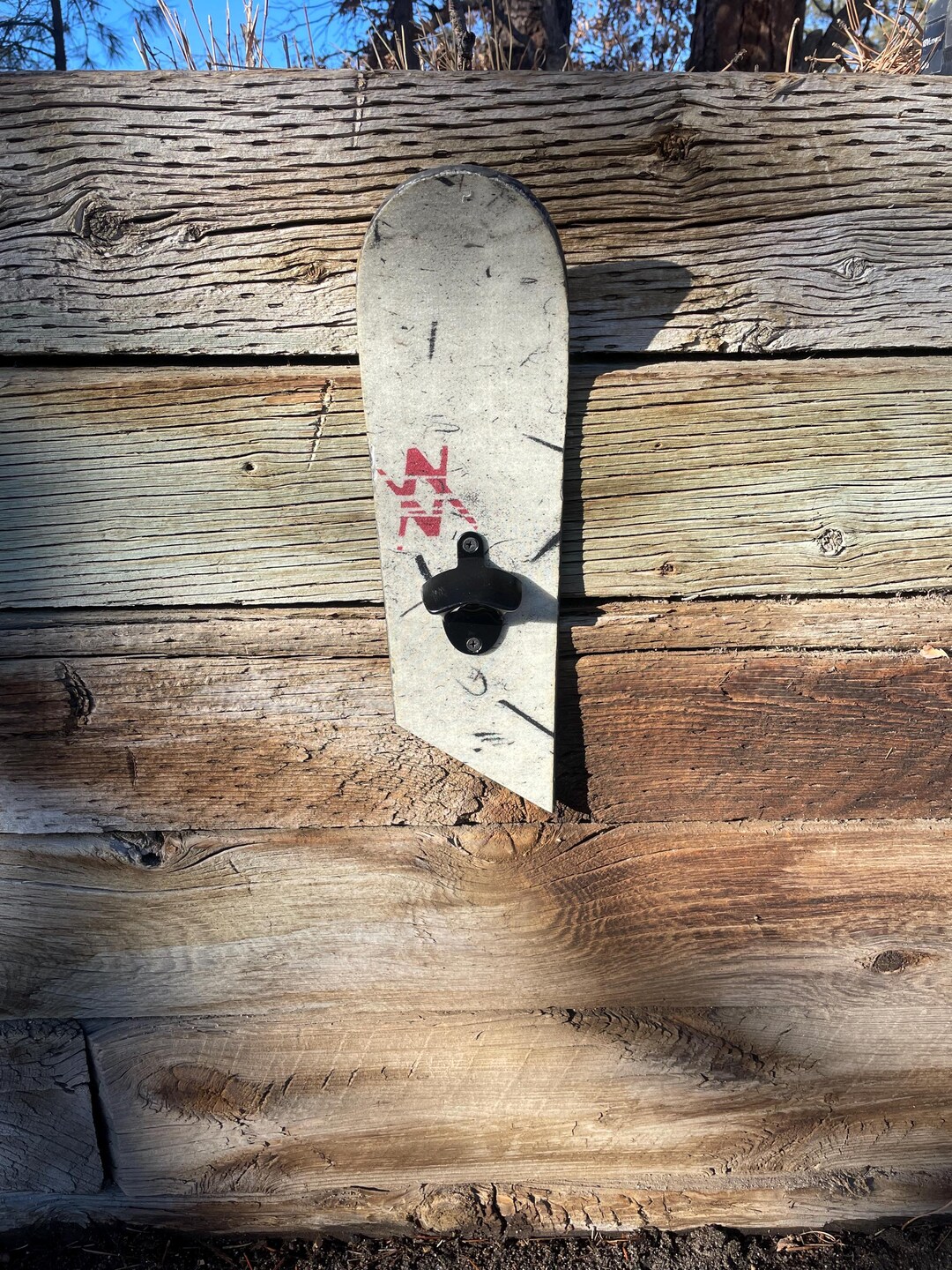 Wall Mounted Ski Bottle Opener- Made From the Tip of a Volkl Karma Ski ...