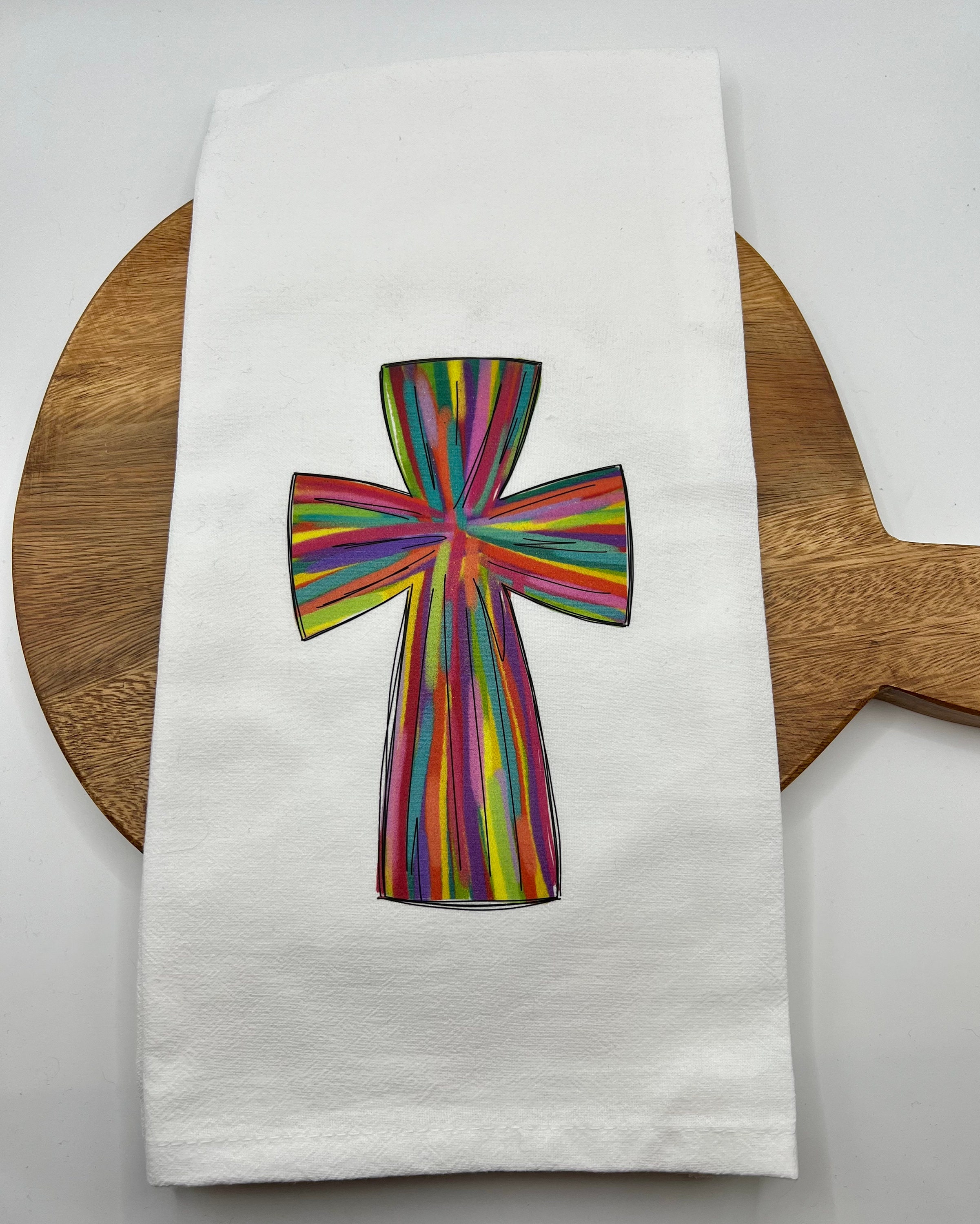 Bright Scribble Cross for Easter, PNG Digital Design, Easter PNG ...
