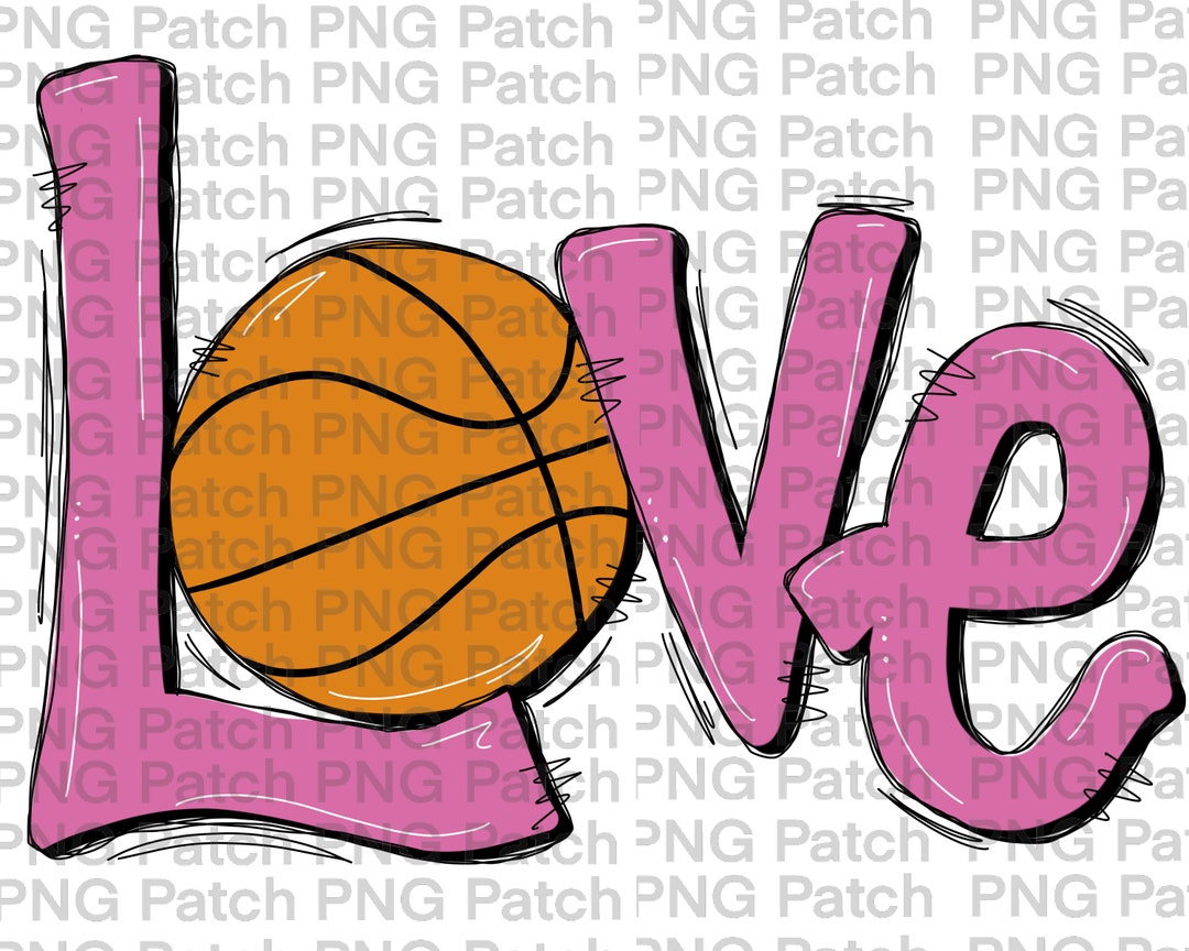Basketball, Pink Love With Basketball, Basketball PNG Digital Design ...