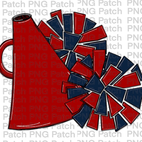 Navy Blue Cheer Pom Poms - Etsy