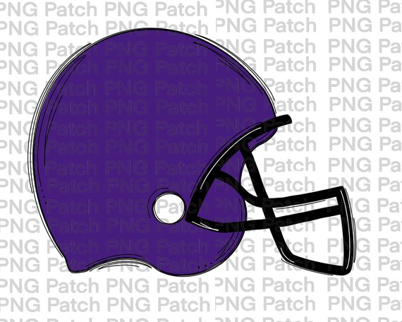 Purple Football Helmet Cheer Sublimation Design Team Spirit - Etsy
