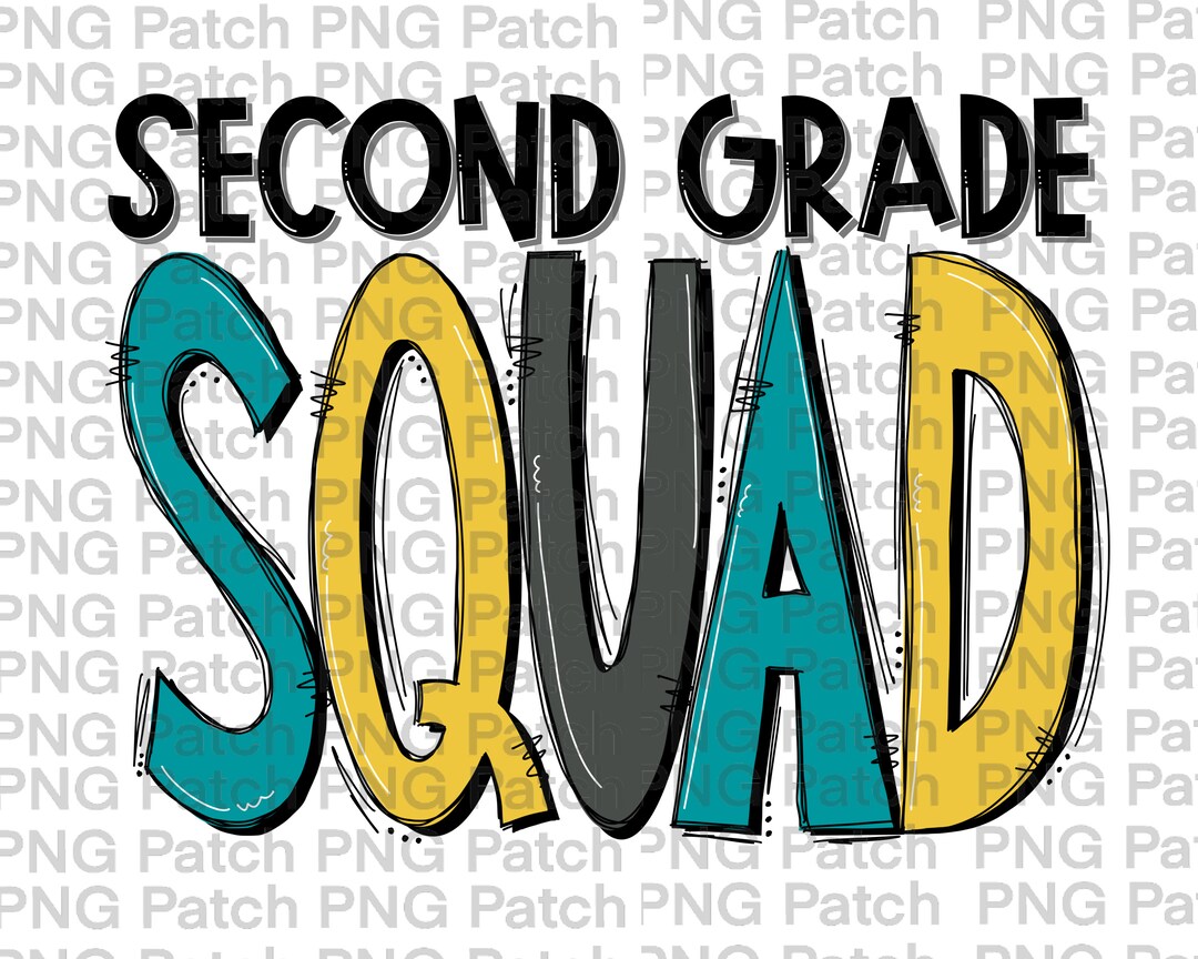 Second Grade Squad, Student PNG File, Digital Design, School ...