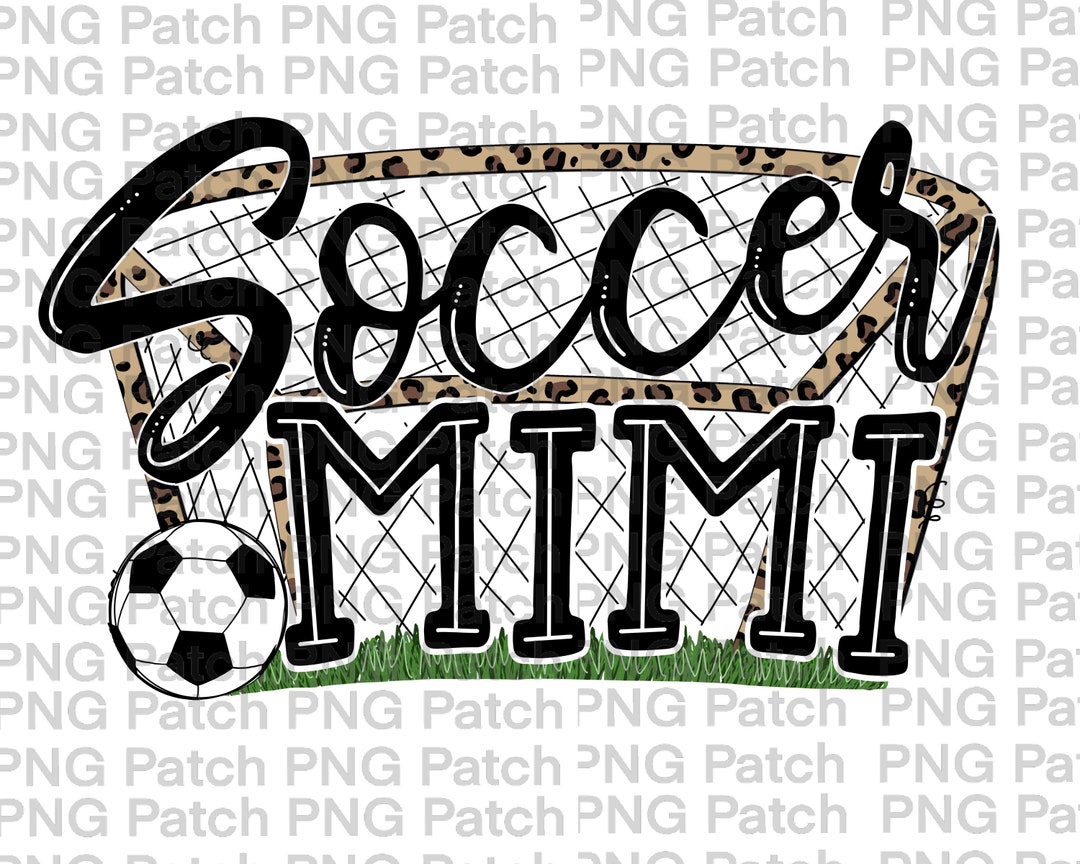 Soccer, Soccer Mimi With Leopard Print Net and Soccer Ball, Soccer PNG ...