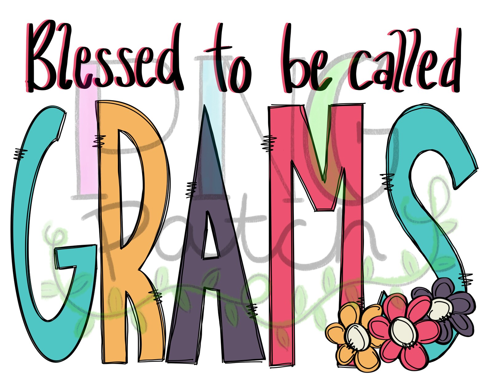 Blessed to Be Called Grams, PNG Digital Design, Mother's Day ...