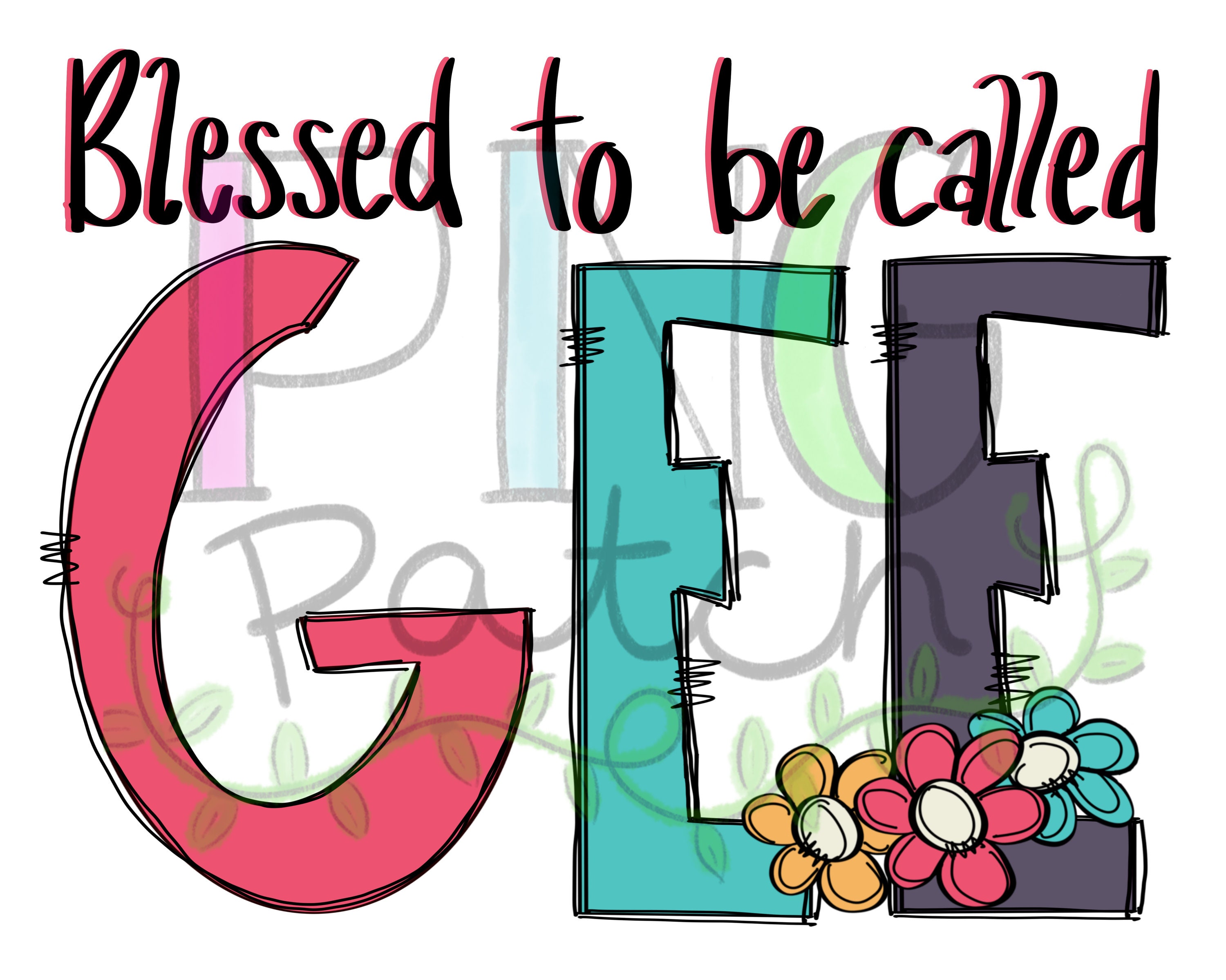 Blessed to be Called Gee PNG Digital Design Mother's Day | Etsy