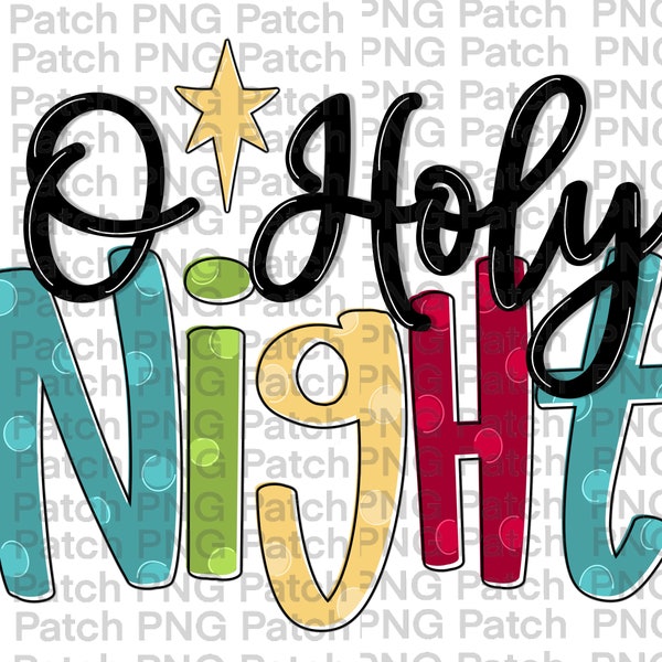 O Holy Night Clipart - Etsy