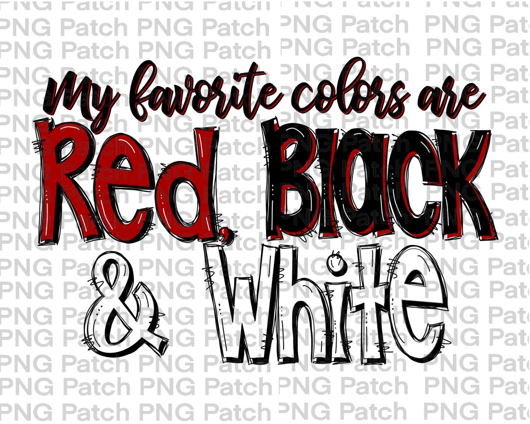 My Favorite Colors Are Red, Black, and White, Cheerleading Sublimation ...