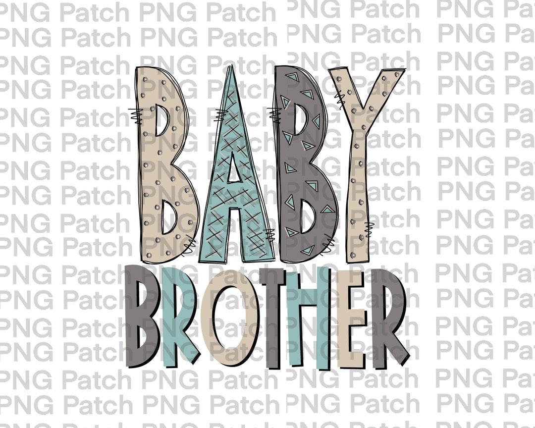 Baby Brother, Neutral Colors, Sibling PNG Digital Design, New Baby ...