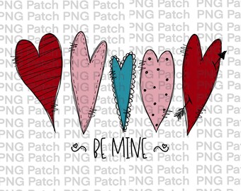 Be Mine Valentine's PNG, Valentines Day Printable, Clip Art PNG ...
