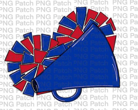 Red Cheer Megaphone Clipart