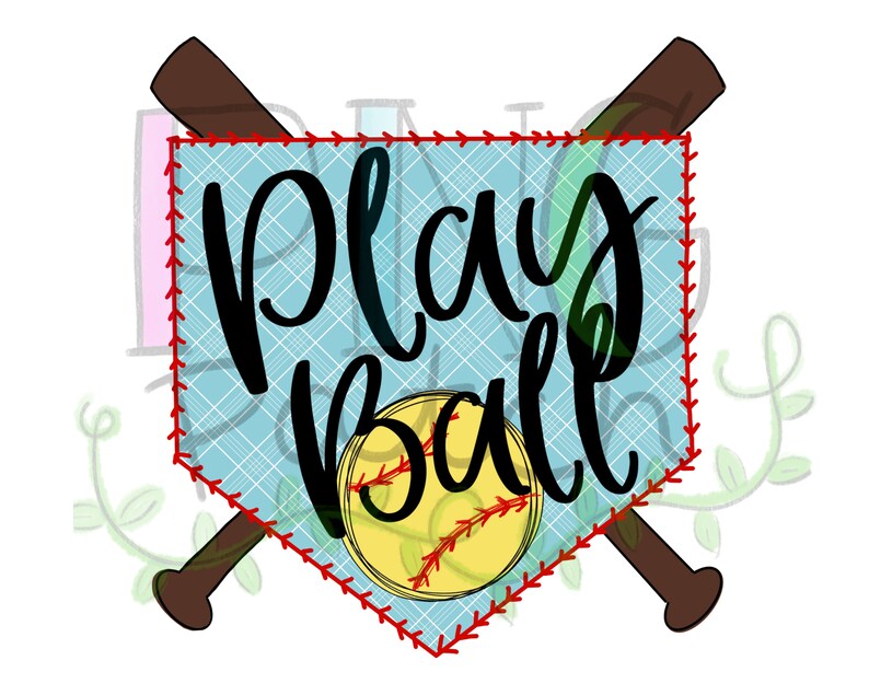 Softball Base Play Ball PNG Digital Design Sublimation - Etsy