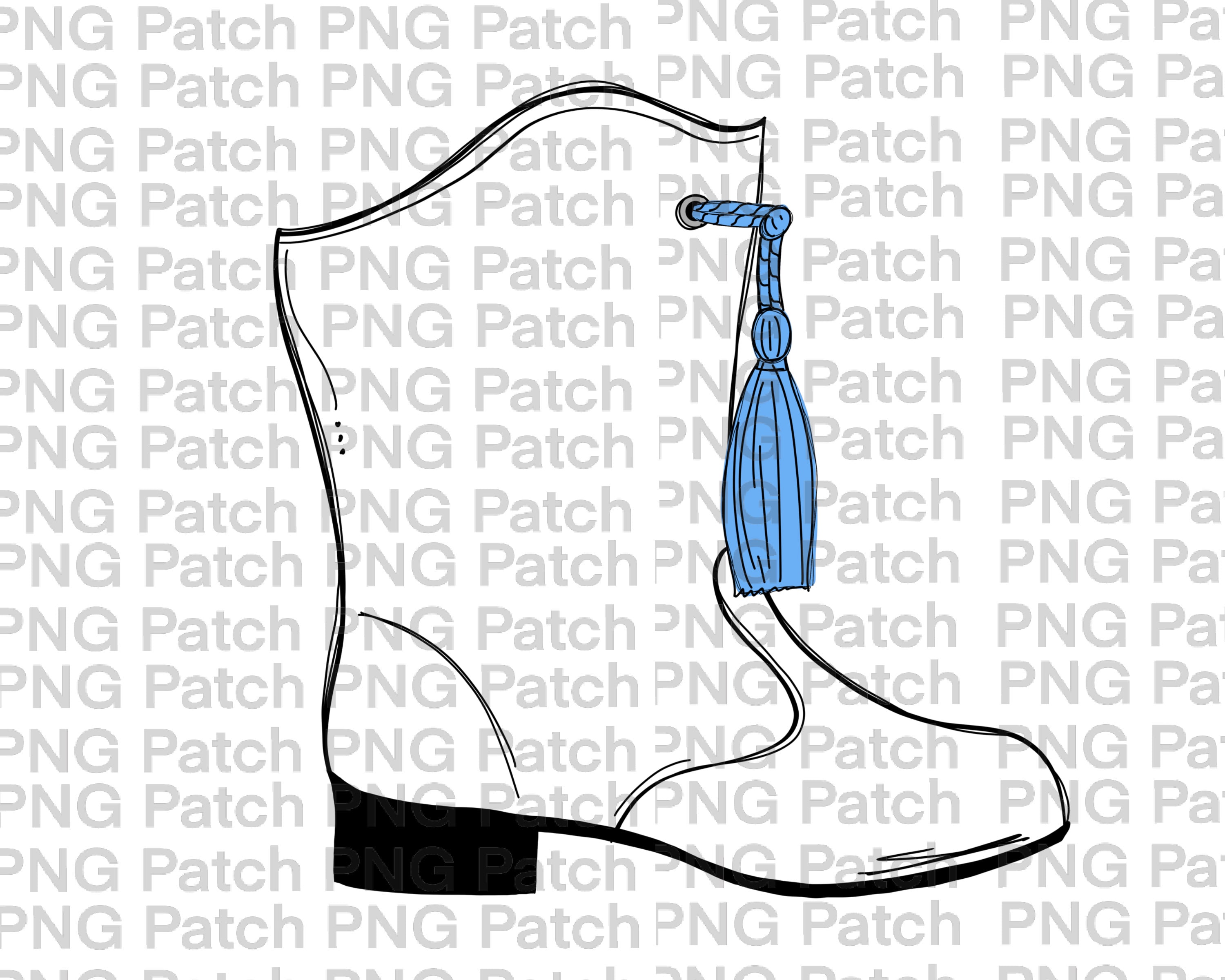 Majorette Dance Drill Team Boots With Columbia Blue Tassels PNG ...