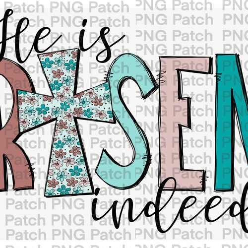 He is Alive PNG Sublimation Designs Download Easter PNG | Etsy
