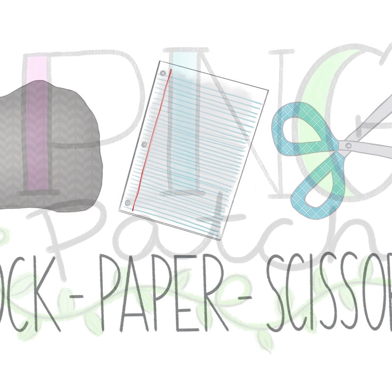Rock Paper Scissors - Etsy