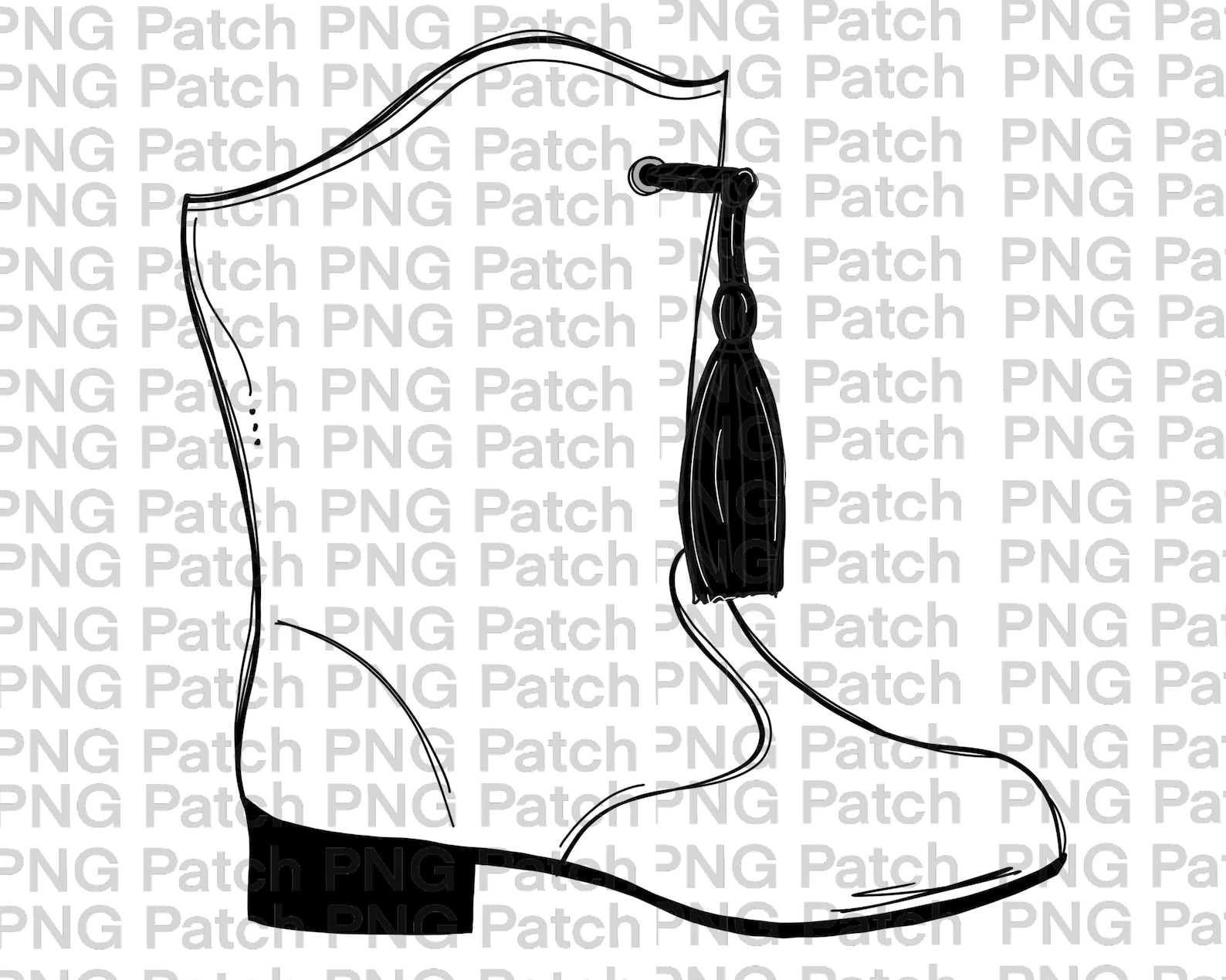 Majorette Dance Drill Team Boots With Black Tassels PNG | Sublimation ...