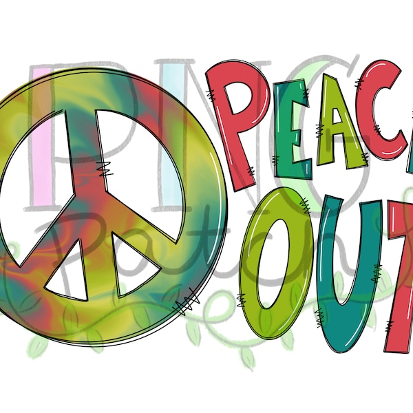 Tie Dye Peace Sign Png - Etsy