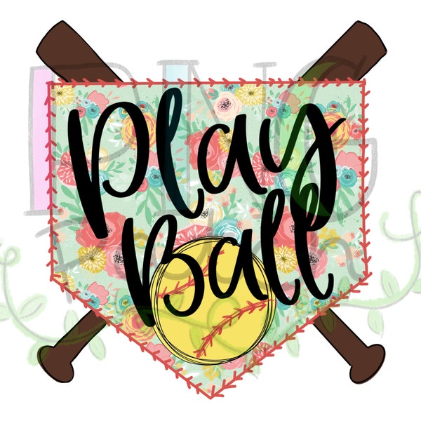 Softball Clip Art Png - Etsy