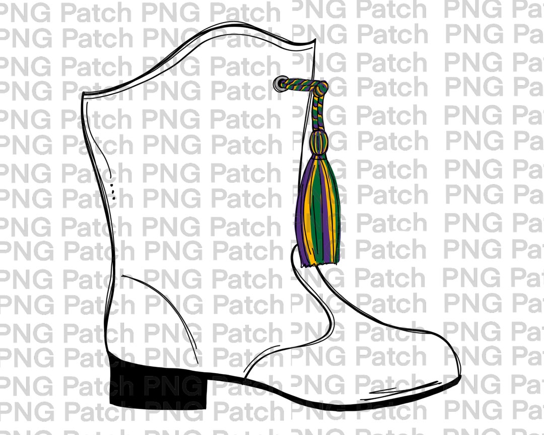 Mardi Gras Majorette Dance Drill Team Boots With Purple, Green and Gold ...