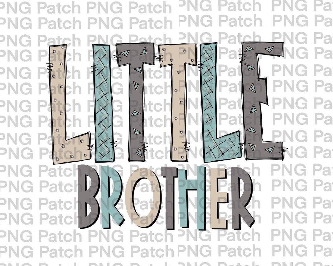 Little Brother, Neutral Colors, Sibling PNG Digital Design, New Baby ...