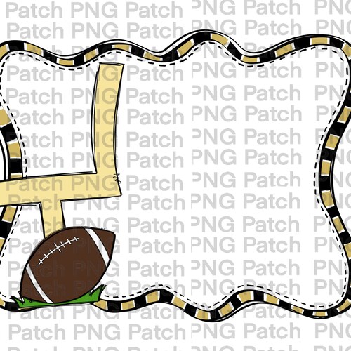 Black and Gold Football SVG | Etsy