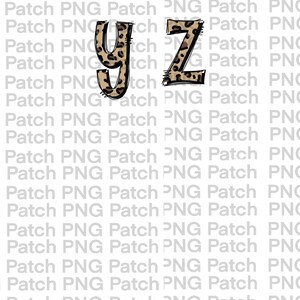 All Lower Case Colorful Leopard Print Alpha Pack, Alphabet Pack PNG ...