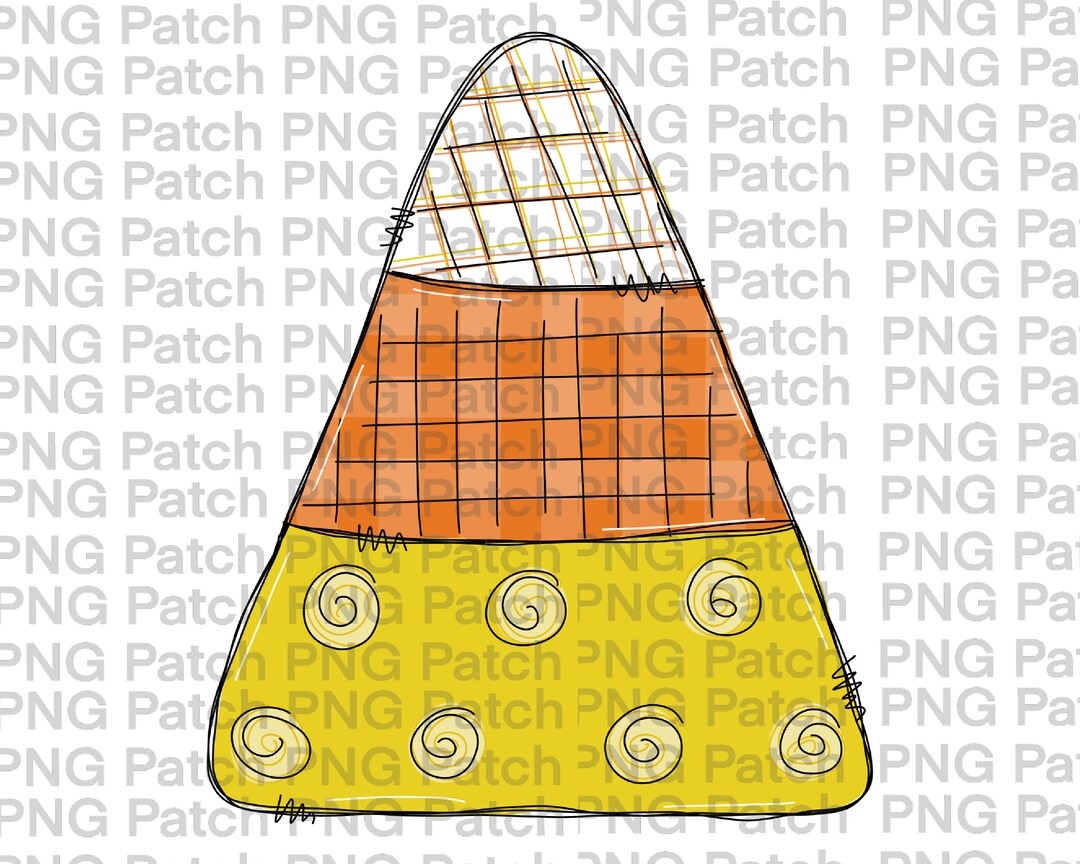 Whimsical Candy Corn, Fall PNG File, Candy Digital Design, Halloween ...
