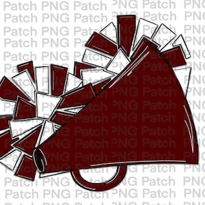 Cheer Pom Poms Megaphone Cheer Sublimation Design - Etsy