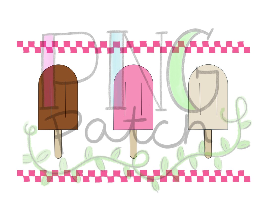 Mocked Smocked Popsicle, Faux Smocking PNG Digital Design, Sublimation ...
