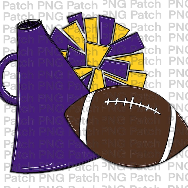 Purple and Gold Megaphone Png - Etsy